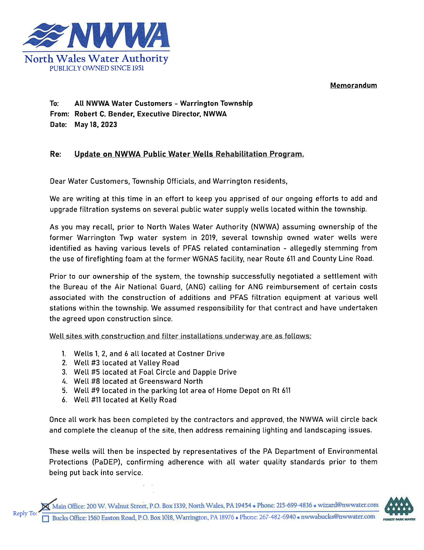 Warrington - North Wales Water Authority